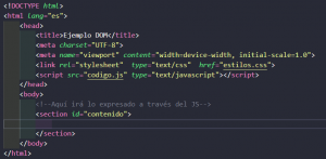 Manejo básico del DOM en javaScript. - Tecnitium